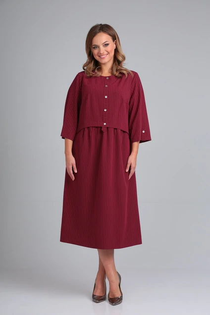 Платье 5295 бордо Tvin купить в интернет магазине Велесмода